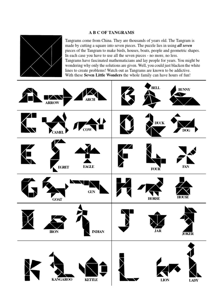 Tangram 1 | PDF | Home & Garden