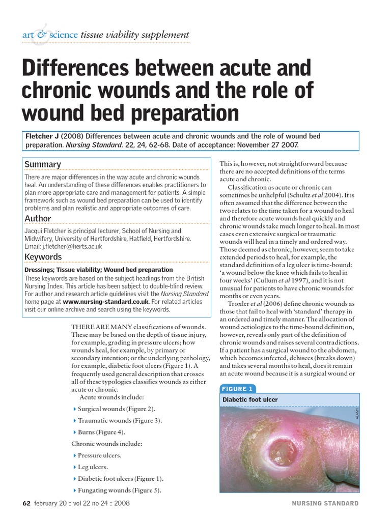 Understanding the Differences Between Acute and Chronic Wounds: The ...