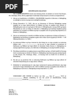 Affidavit (Tagalog) | PDF