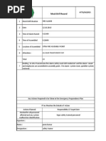 Mock Drill Report Format | PDF | Prevention | Safety