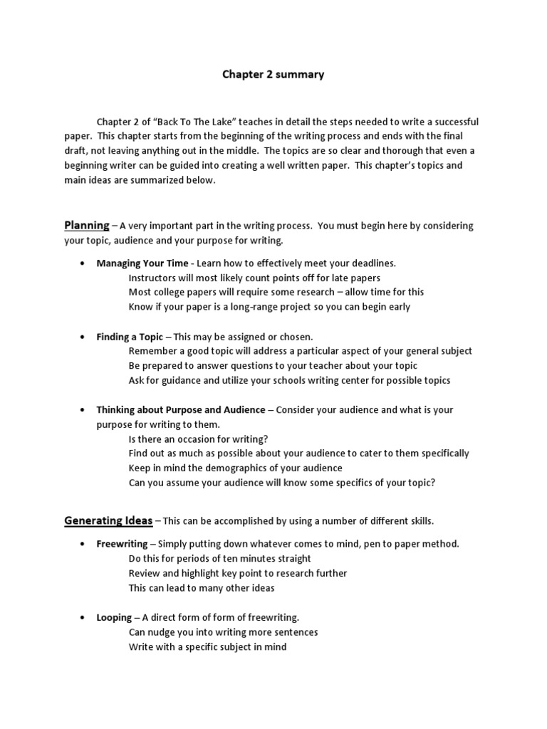 Chapter 2 Summary | PDF | Paragraph | Comma
