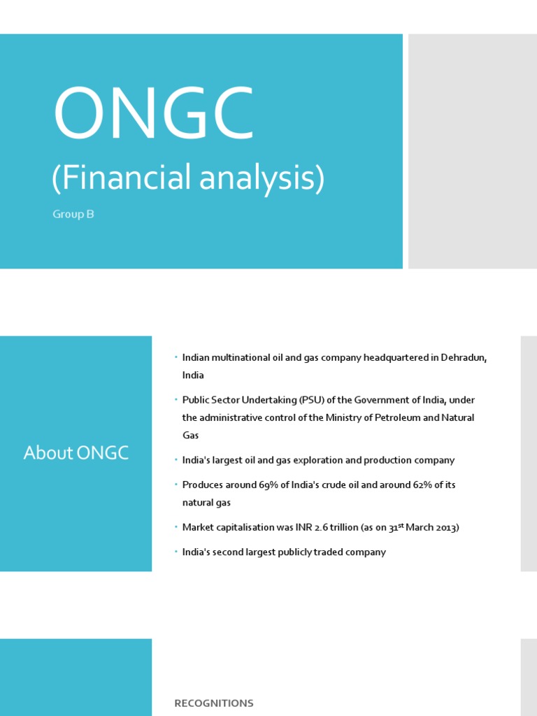 ONGC Financial Analysis 2013 Report | PDF | Finance & Money Management