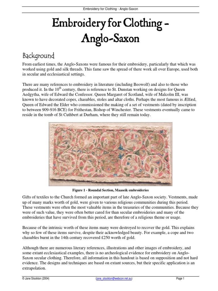 1 Embroidery For Clothing | PDF | Embroidery | Yarn