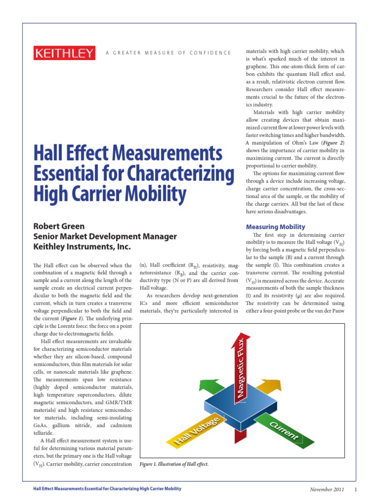 Hall Effect Measurements Essential For Characterizing High Carrier ...