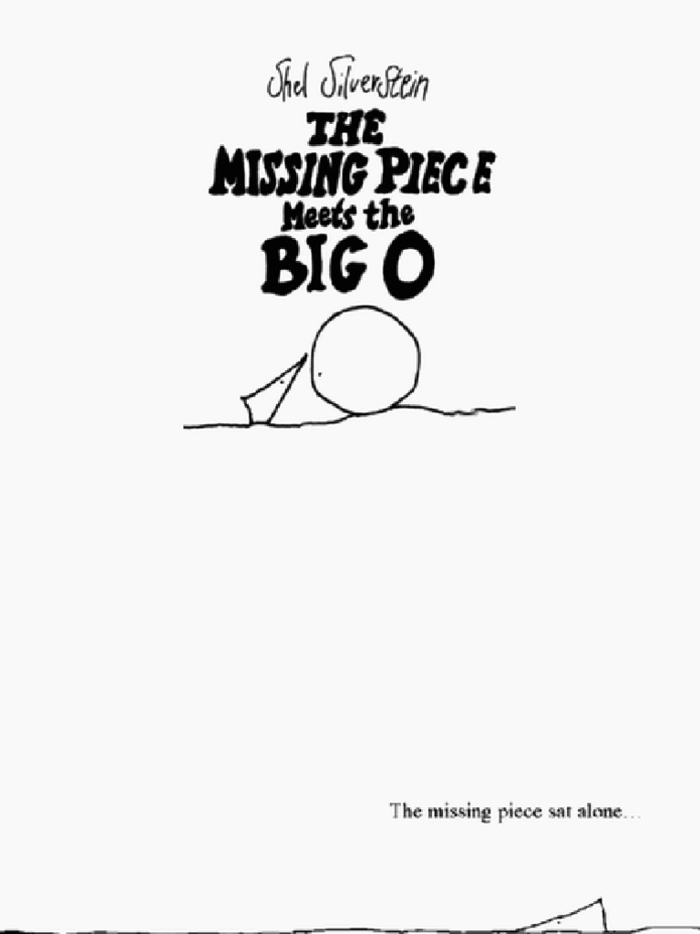 The Missing Piece Meets The Big O - Shel SilverStein | PDF | Language ...