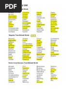 Words to Describe Atmosphere | PDF