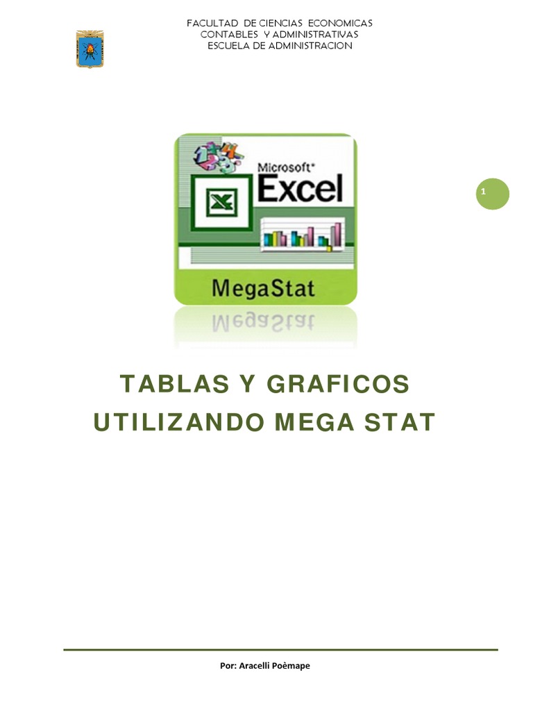 Tablas y Graficos Utilizando Mega Stat | PDF | Hoja de cálculo ...