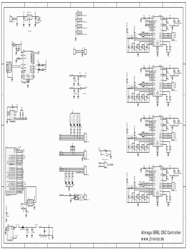 Jtronics Atmega328 GRBL Controller Schematic | PDF | Technology ...