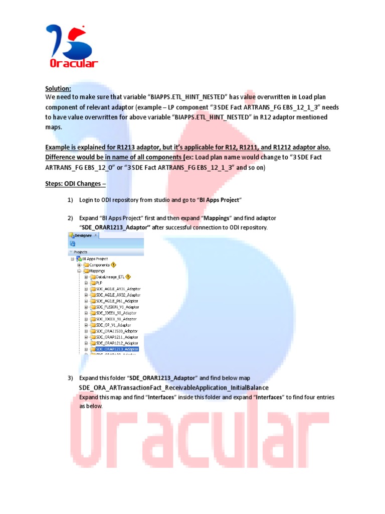 ODI Load Plan Configuration Guide | PDF | Software Engineering ...