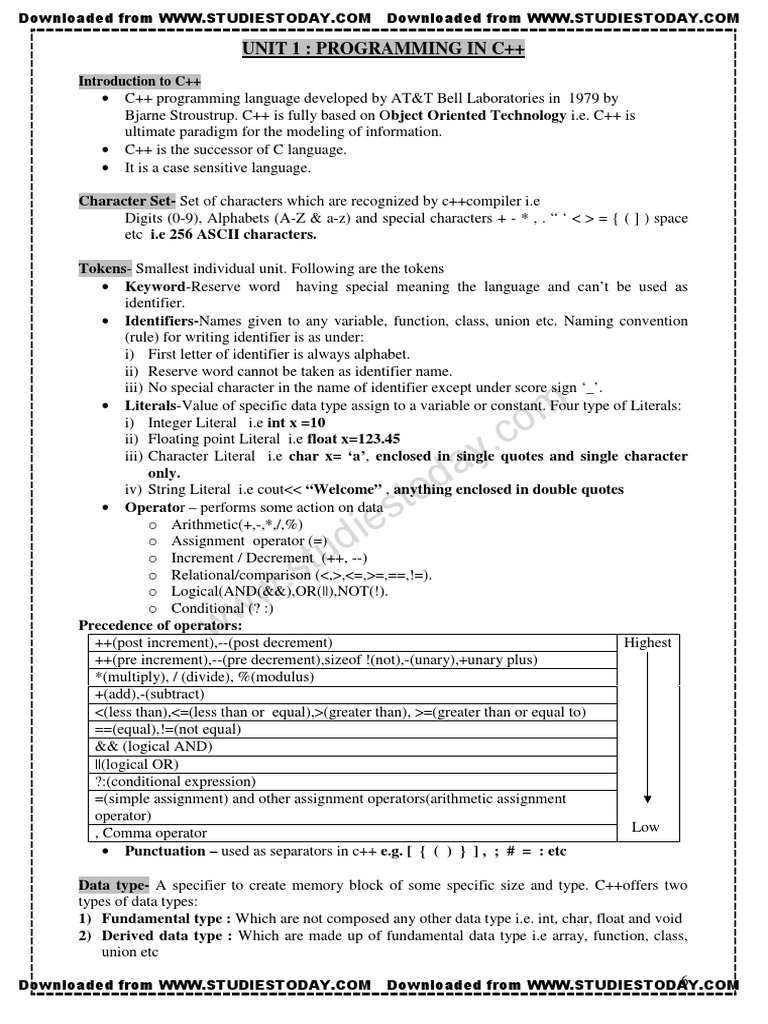 CBSE Class 12 Computer Science | PDF | Control Flow | Subroutine