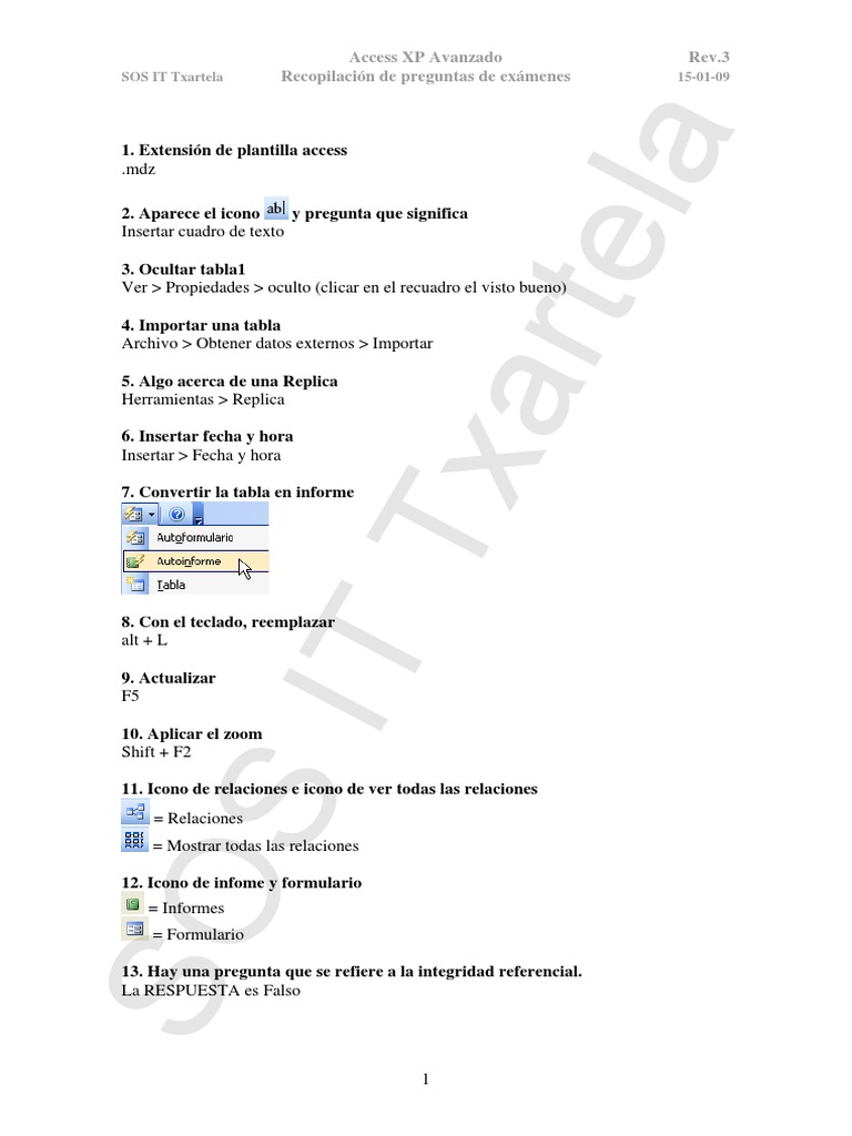 Preguntas frecuentes sobre Access XP: herramientas, consultas ...