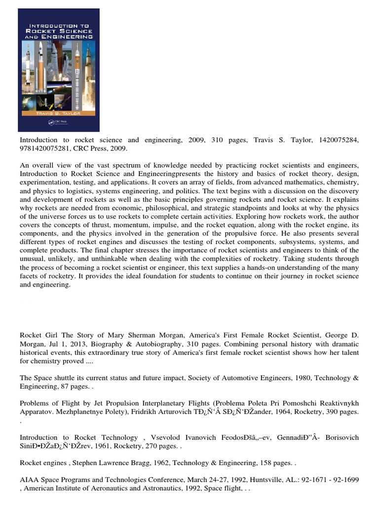 Introduction to rocket science and engineering | PDF | Rocket ...