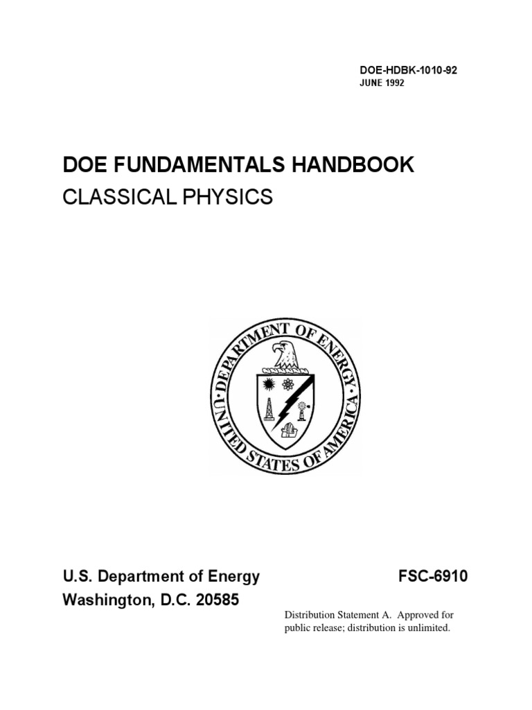 Classical Physics Handbook DOE | PDF