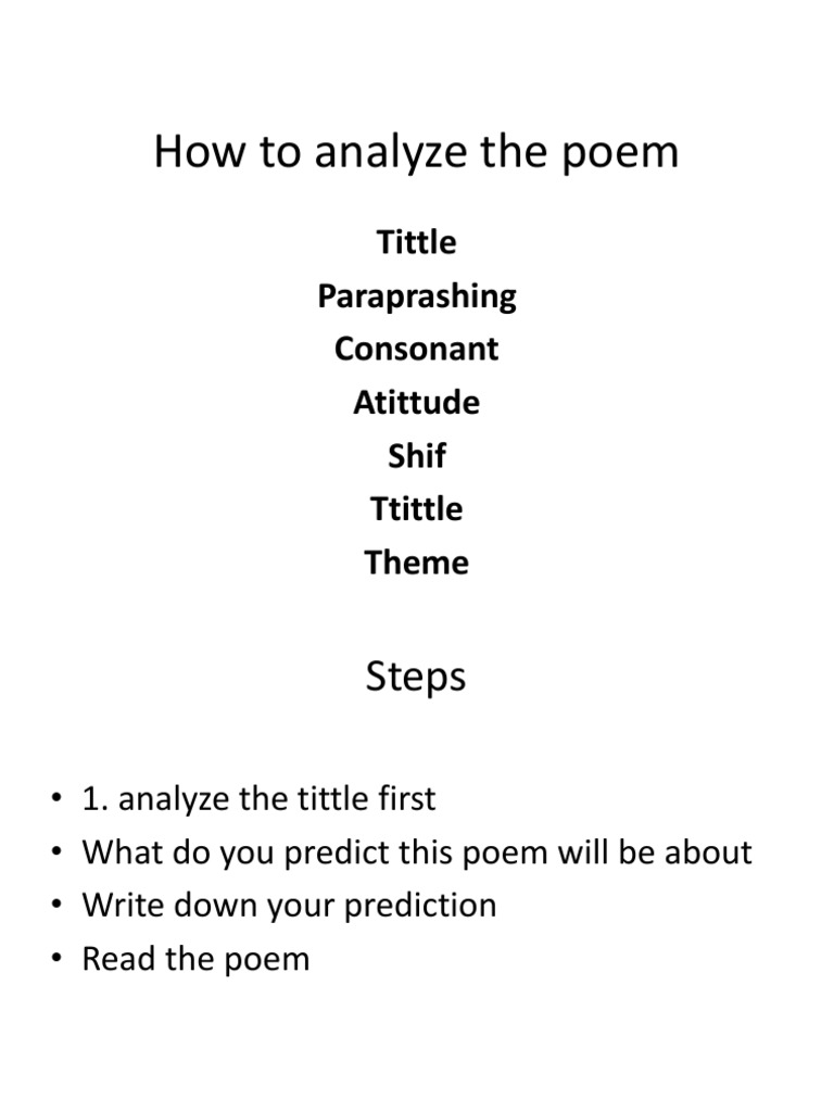 Analyzing Poems: A Step-by-Step Guide | PDF | Language Arts & Discipline