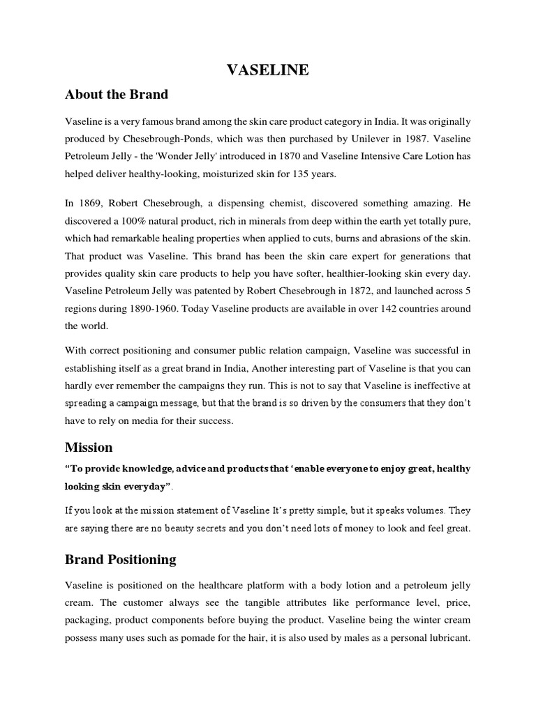 The History and Evolution of Vaseline: From Discovery to Global Skin ...