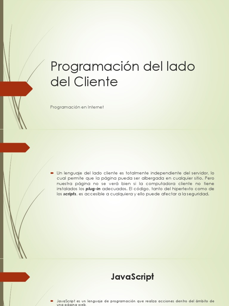 U3 - Programación Del Lado Del Cliente | PDF | Script Java | Lenguaje ...