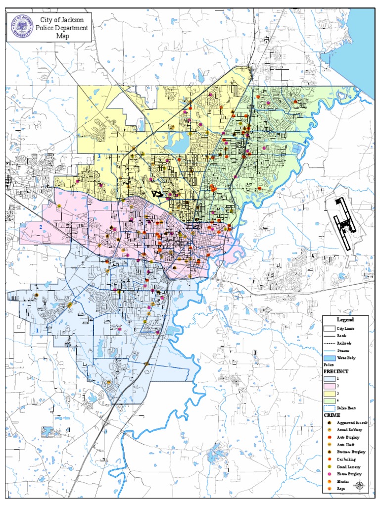 Jackson, MS Crime Map | PDF | Trees | Plant Life Form