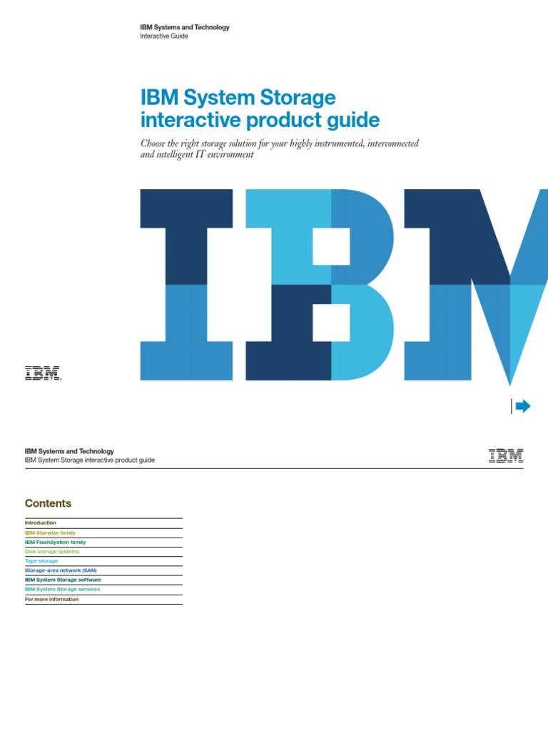 #1 Ibm System Storage Portefolio Guide | PDF | Computer Data Storage ...