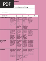 Drawing Rubrics for Student Evaluation | PDF | Drawing | Rubric (Academic)