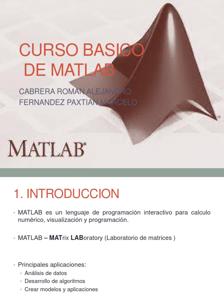 Temas Curso - Matlab Basico PDF | PDF