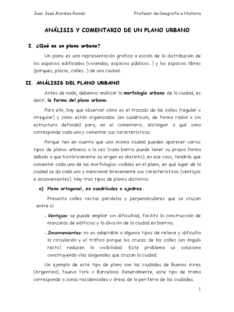 Tema 4. Elaboraci - N y Comentario de Un Plano Urbano | PDF