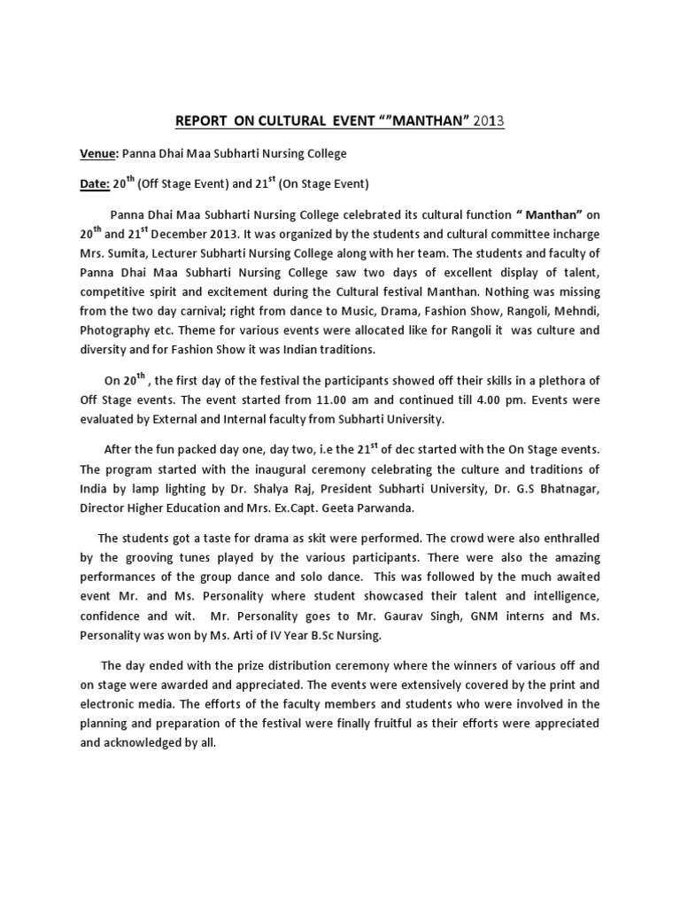 Reports of Cultural | PDF