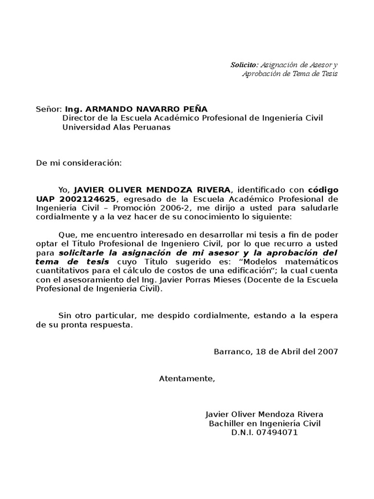 Carta Solicitud Para Revision De Protocolo De Tesis - vrogue.co Carta Solicitud Para Revision De Protocolo De Tesis - vrogue.co