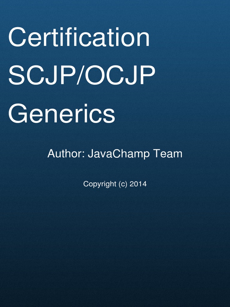 Scjp Java Generics Mock Exam Questions Pdf Java Programming Language Creative Commons