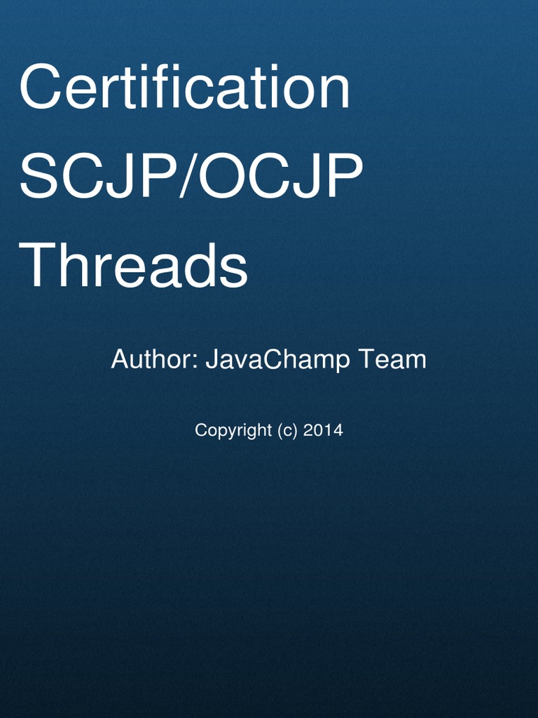 Scjp Java Thread Mock Exam Questions Pdf Creative Commons License License 