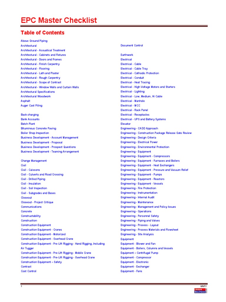 Epc Checklist | Framing (Construction) | Lumber