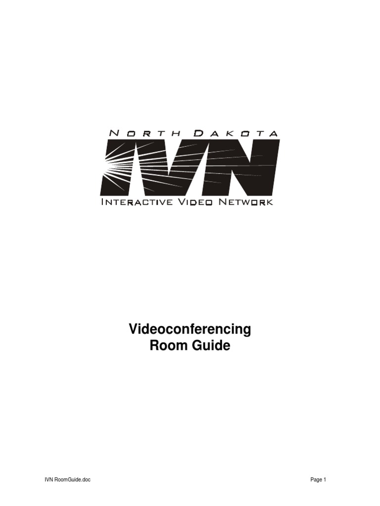 Videoconferencing Room Guide: Ivn Roomguide | PDF | Lighting | Computer ...