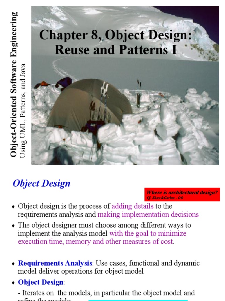 Chapter 8, Object Design: Reuse and Patterns I | PDF