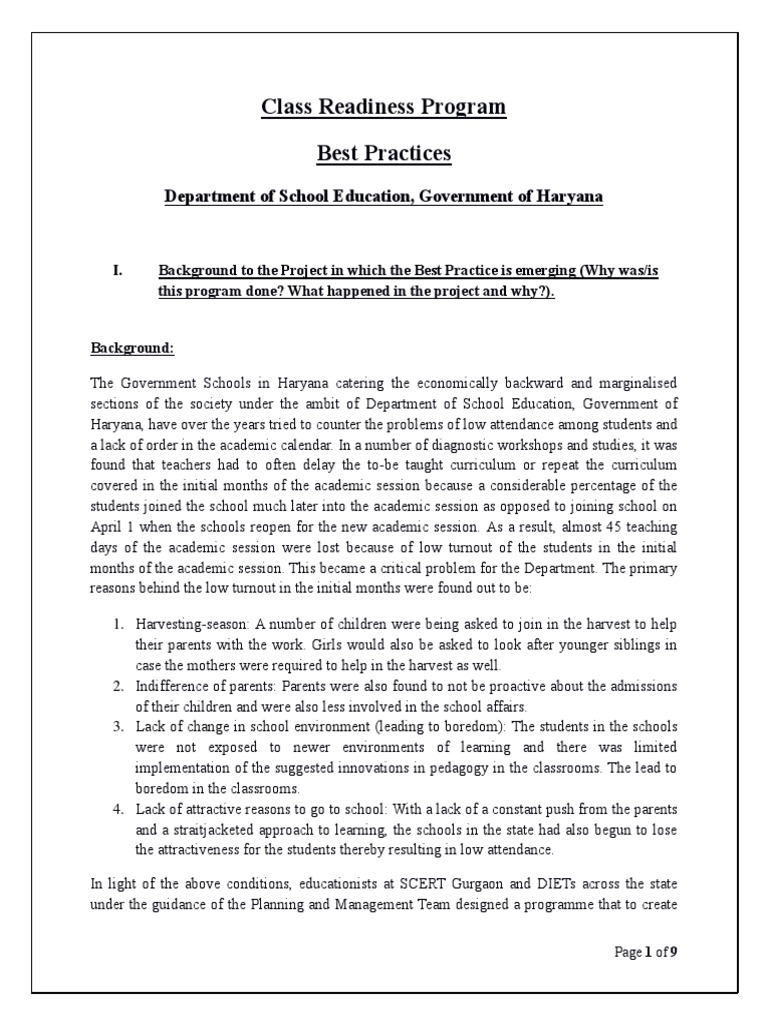 Class Readiness Program | PDF | Teachers | Social Media