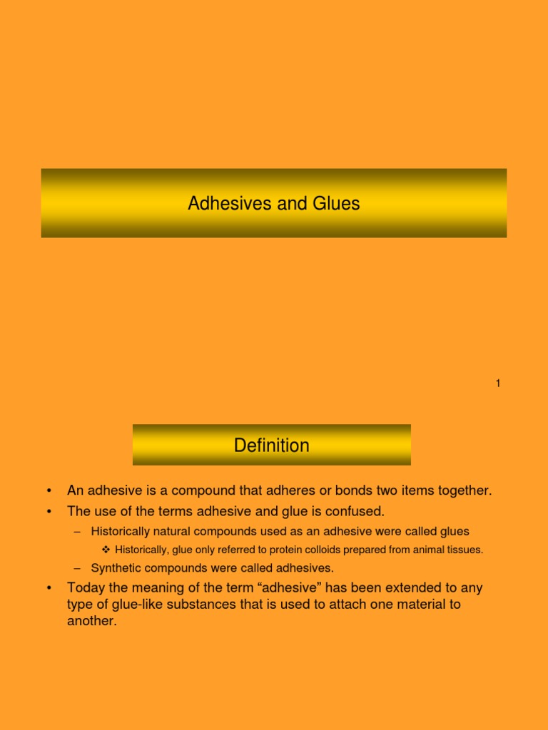 9 Adhesives | PDF | Adhesive | Industrial Processes