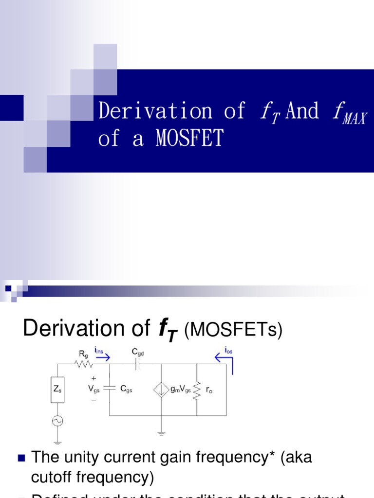 Derivation of FT | PDF | Bipolar Junction Transistor | Semiconductor ...