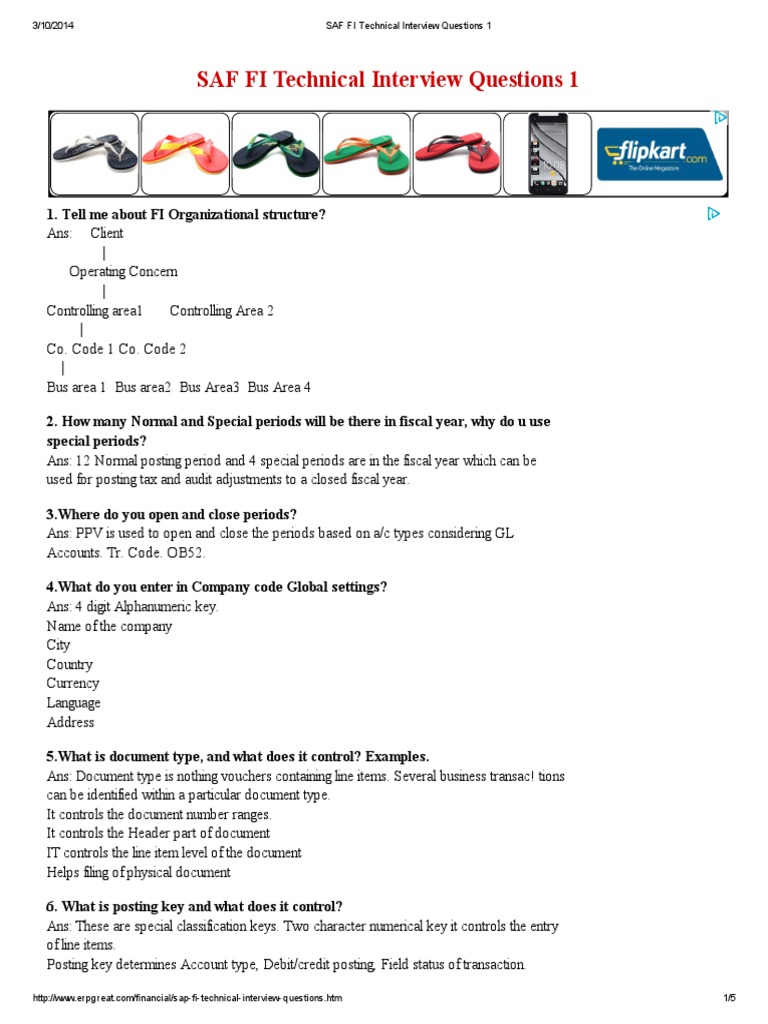 SAF FI Technical Interview Questions | PDF | Income Statement | Service ...