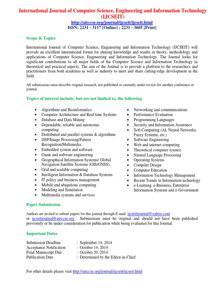 Ijcseit | PDF