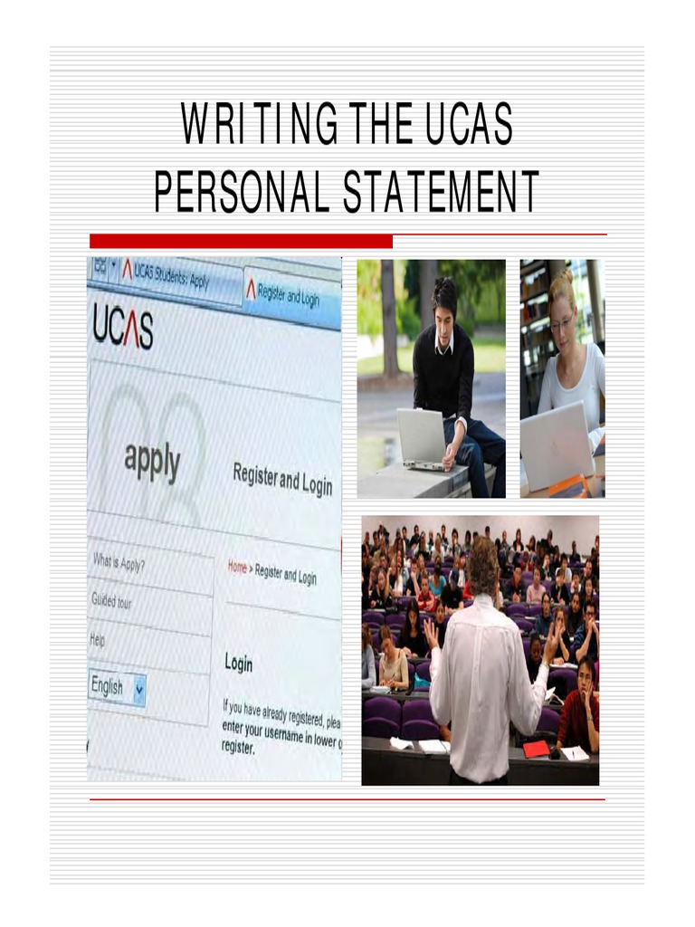 Writing A Personal Statement | PDF | University And College Admission ...