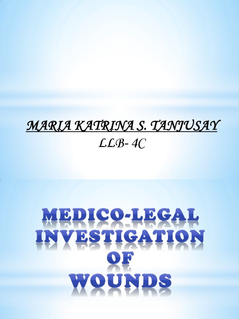 Medicolegal Analysis of Stab Wounds | PDF | Wound | Healing