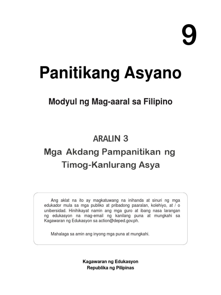 Filipino Grade 9 LM Q3 | PDF