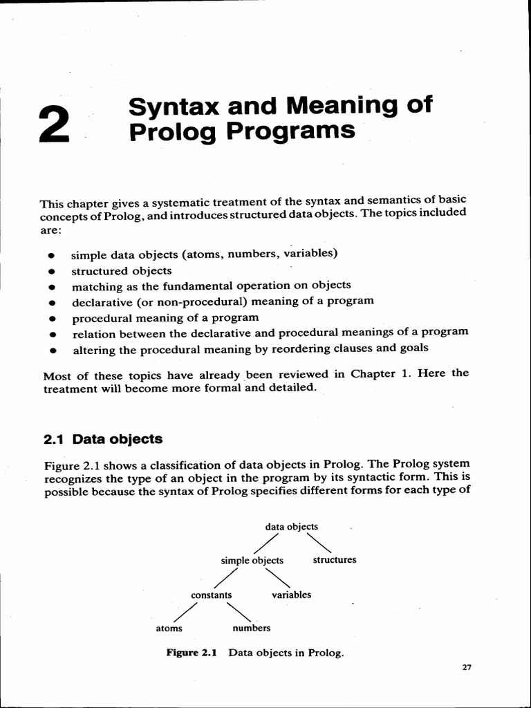 Syntax And Meaning Of Prolog Programs Pdf Variable Computer 2925