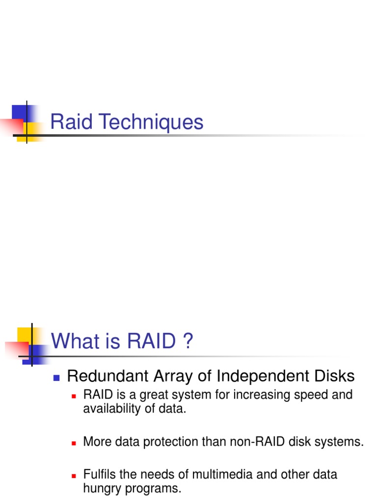 Raid Techniques | PDF | Information Storage | Classes Of Computers