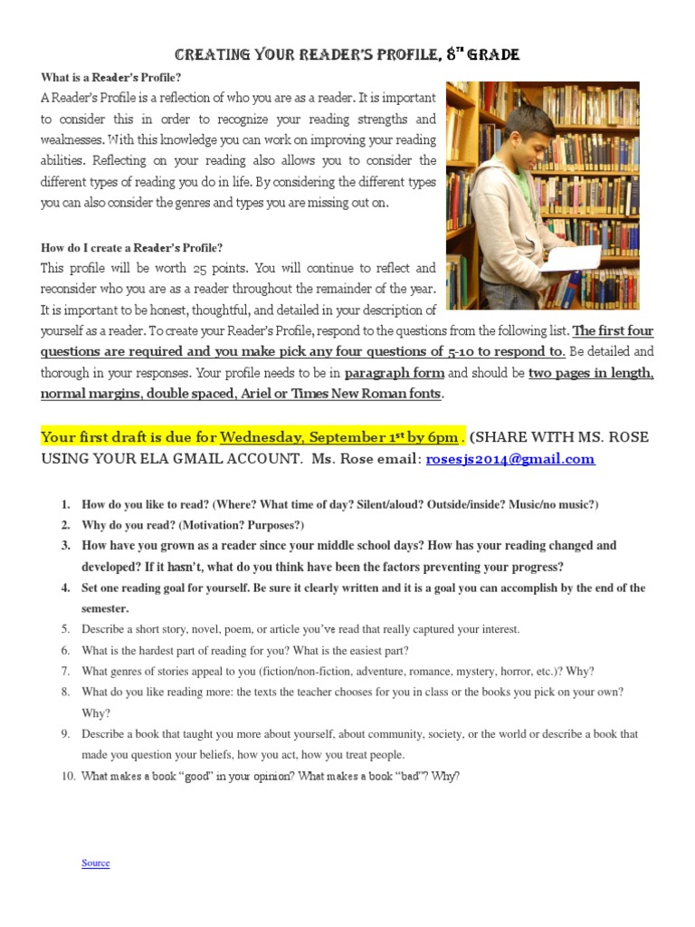Readers Profile | PDF | Communication