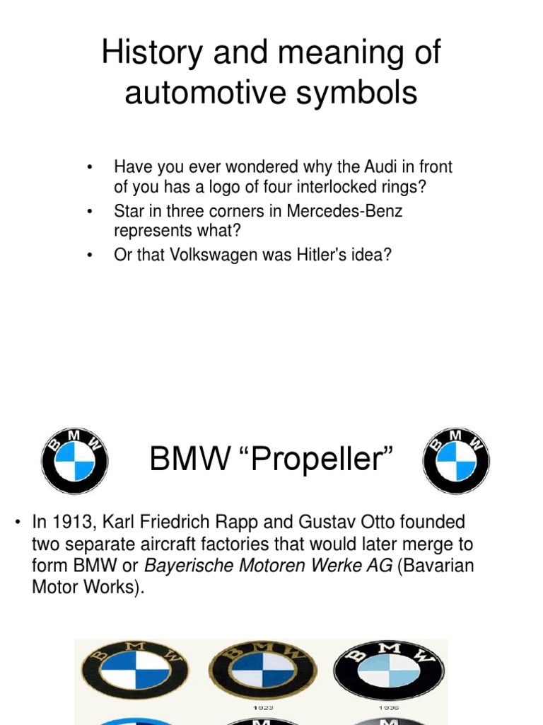 History and Meaning of Automotive Symbols | PDF | Audi | Car