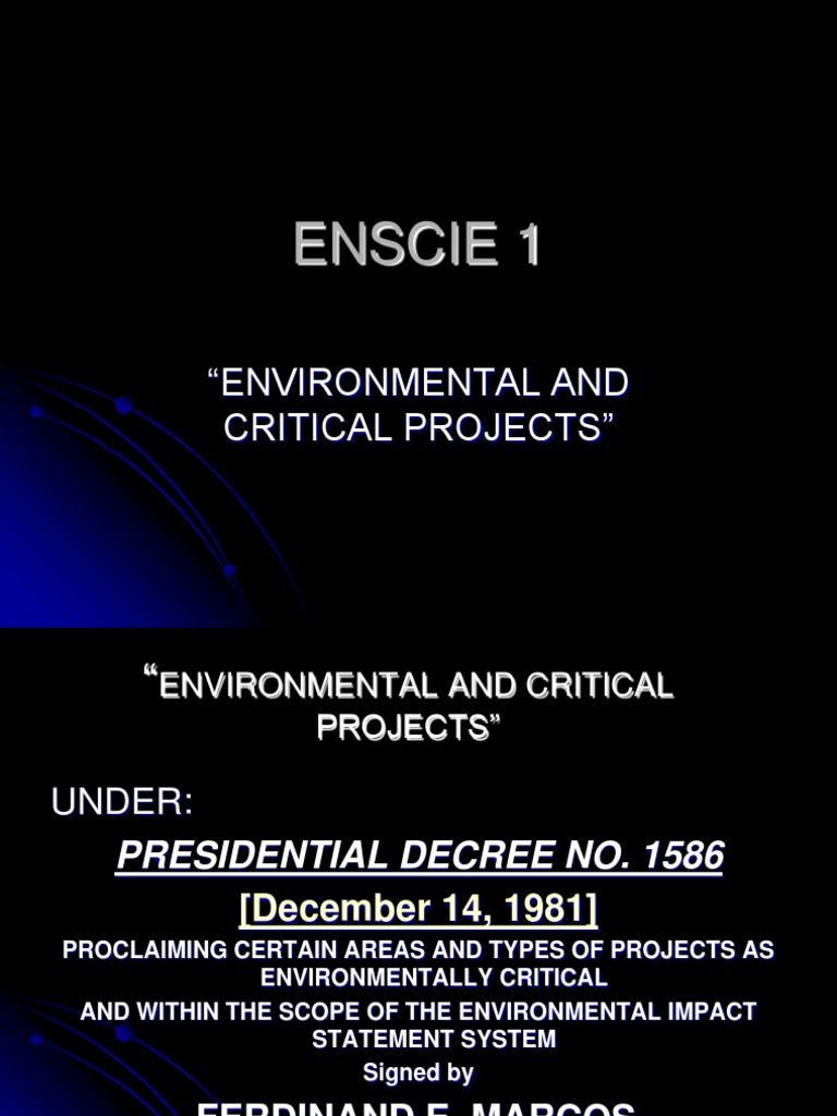 Enscie 1: "Environmental and Critical Projects" | Download Free PDF ...