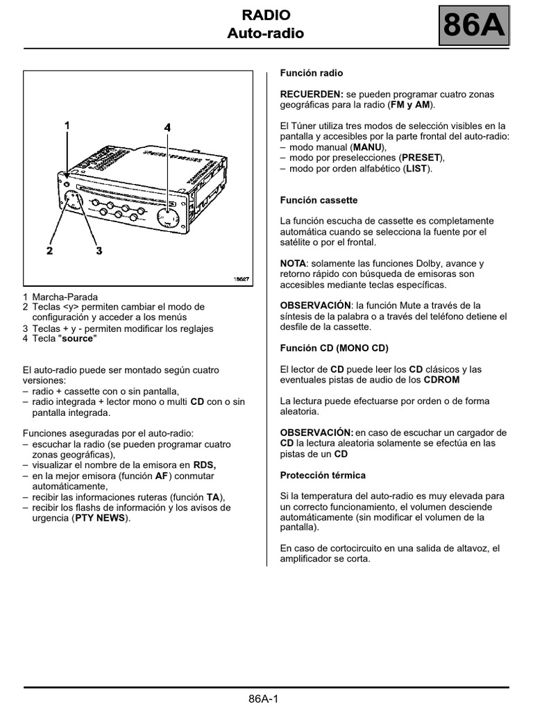 P Ginas Radio Manual Clio | PDF