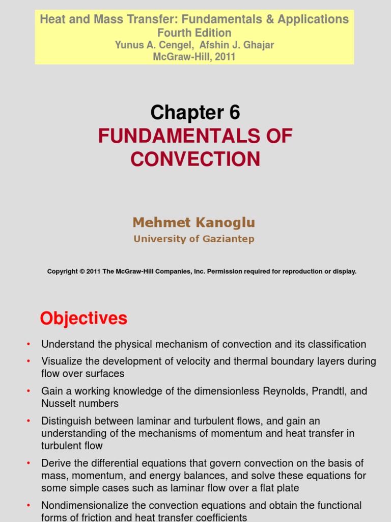 Heat 4e Chap06 Lecture | PDF | Boundary Layer | Fluid Dynamics