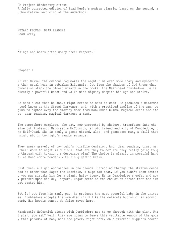 Project Hindenburg: A Wizard's Tale | PDF