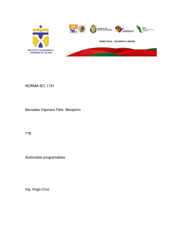 Norma Iec 1131 | PDF | Lenguaje de programación | Controlador lógico ...