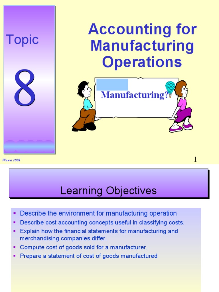Accounting for Manufacturing Operations | PDF | Cost Of Goods Sold ...